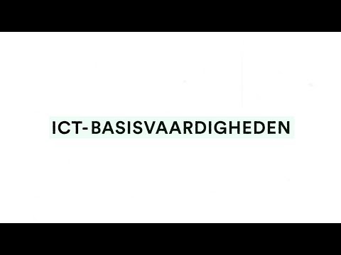 Digitale geletterdheid: ICT-basisvaardigheden