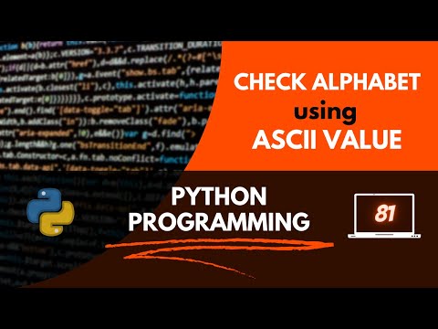 Python Program to check character is Alphabet or not using ASCII Values