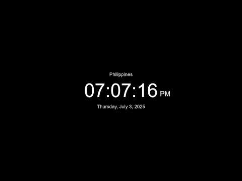π΄ LIVE | Clock / Current time in manila, philippines / what time is it now