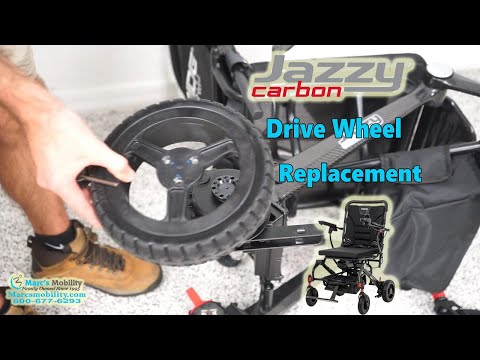 Jazzy Carbon Folding Powerchair - How to Replace the Drive Wheels