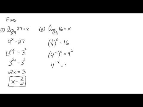 Definition of Logarithm