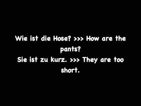 Deutscher Kleidung-Wortschatz (German Clothing Vocabulary) - Deutsch lernen