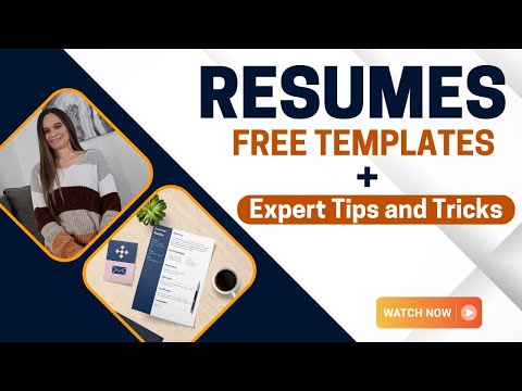 Free Resume Templates Download + Resume Tips | Land Your Dream Work From Home Job Today!