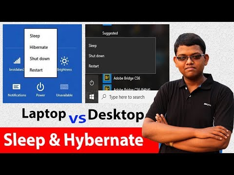 Hibernate, Shut down & sleep Explained !! Laptop Sleep Vs Desktop Sleep [Hindi]