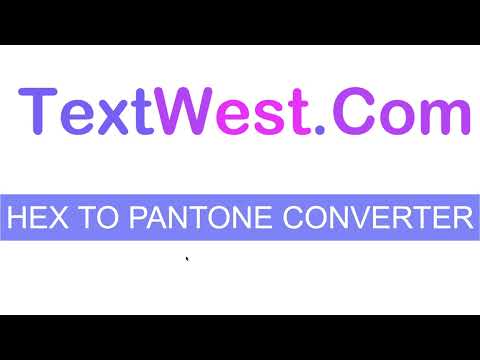 HEX to Pantone Converter