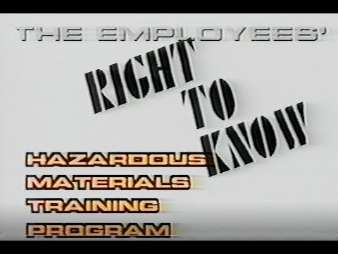 Right to Know Hazardous Materials