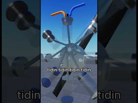 Made a radial aircraft engine in #roblox #engineering