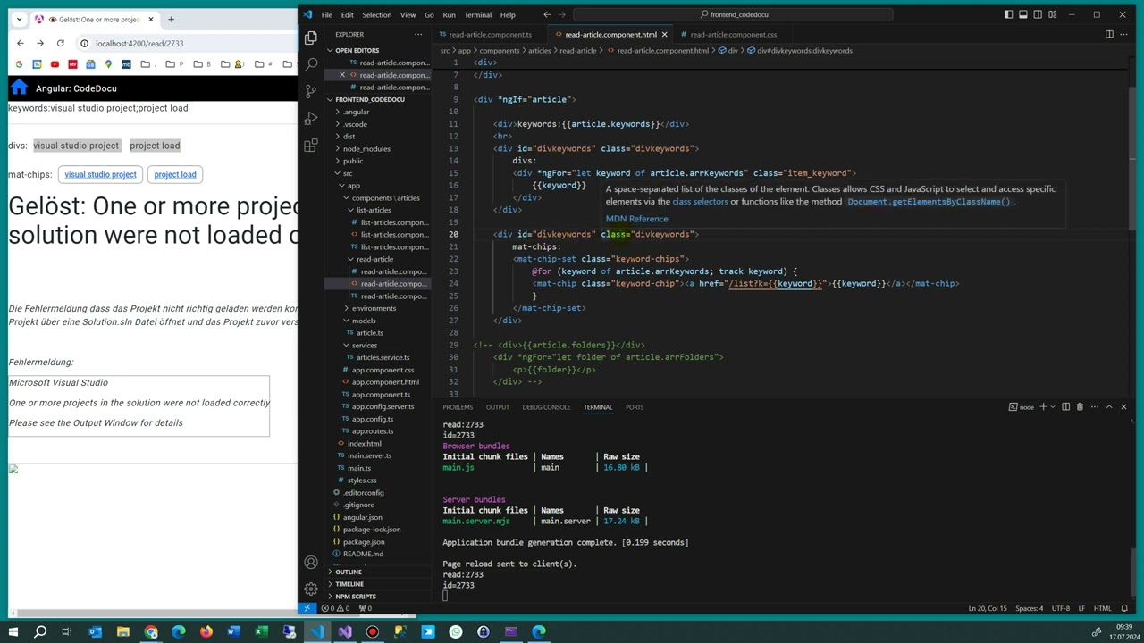 📐Angular : Button-List with Mat-Chips . Material UI