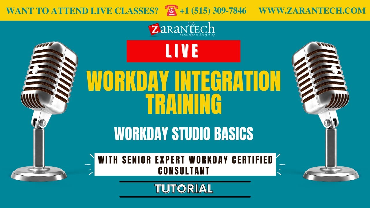 LIVE | Workday Studio Basics | Workday Integration Training | ZaranTech