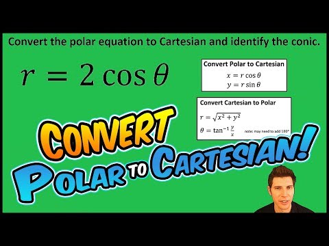 Polar Coordinates- Converting Equations to Cartesian