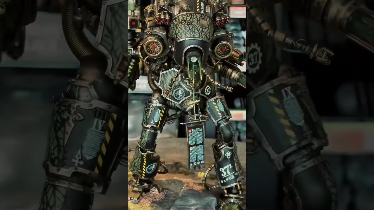 Kitbashed Adeptus Mechanicus Titan ⁣#Warhammer40k #miniaturepainter #warhammerodyssey #warhammer