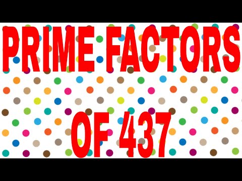 PRIME FACTORS OF 437