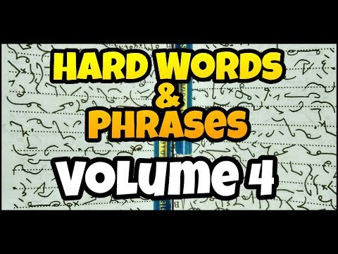 Shorthand # Hard Words & Phrases # Volume 4