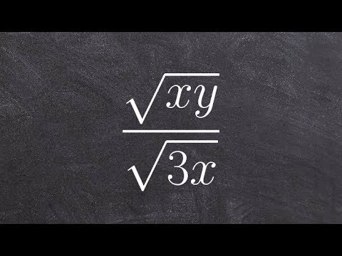 Learning to rationalize the denominator so that you can simplify a radical expression