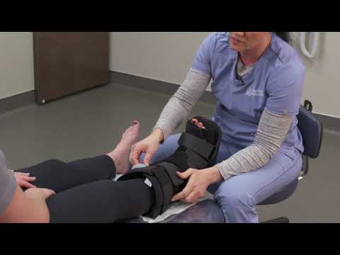How To Put on a Cam Walking Boot