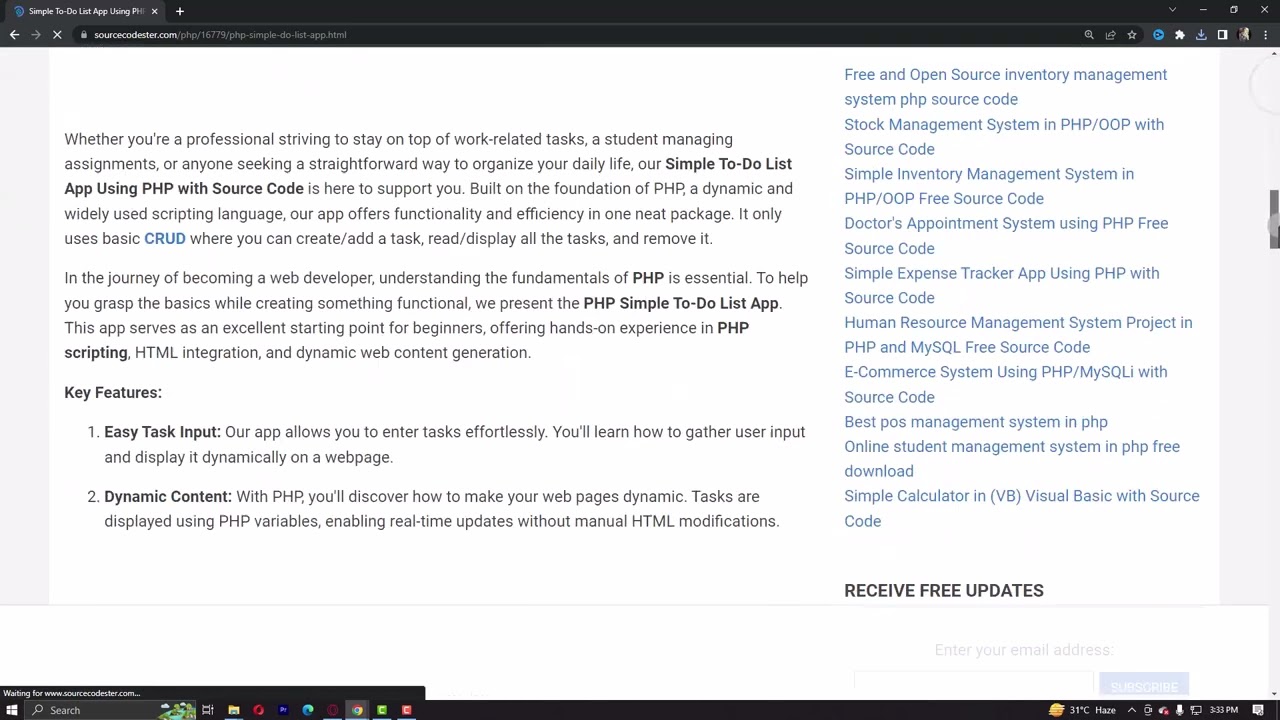 Simple To-Do List App Using PHP with Source Code