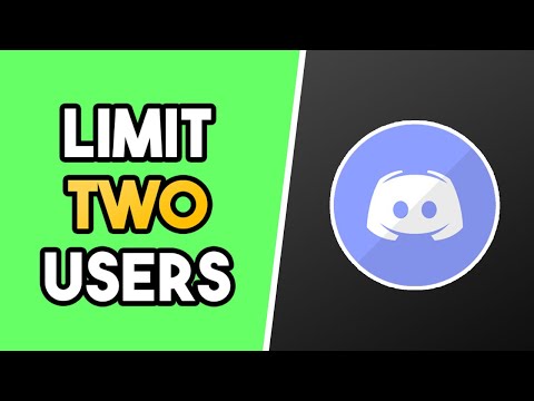 How to Limit Voice Chat to 2 Users on Discord (EASY!)