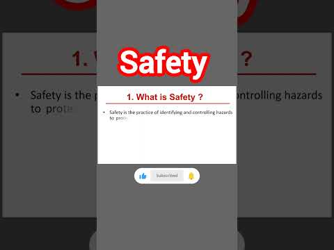 What is Safety❓