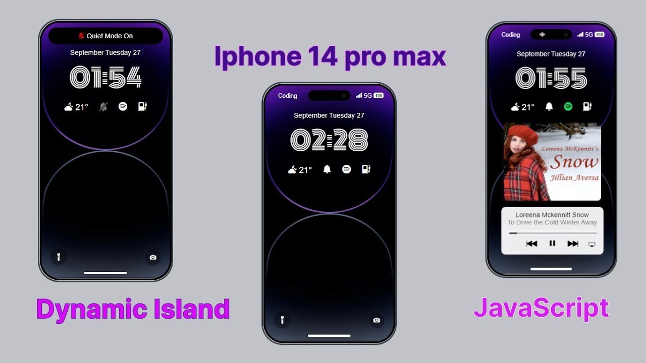 ASMR Programming - Coding IOS (IPhone 14 Pro-Max) Dynamic Music - No Talking