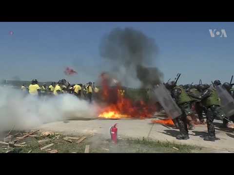 NATO, EU, Kosovo Forces Conduct Riot Control Drill