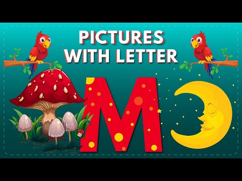 M letter word with pictures | Kids Animation | Kids Educational Video | Pictures with letter M