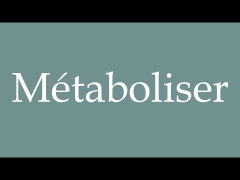 How to Pronounce ''Métaboliser'' (Metabolize) Correctly in French