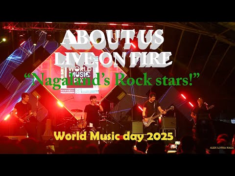 About Us band sets stage on fire | Live | World music day 2025 | Nagaland Rock Scene