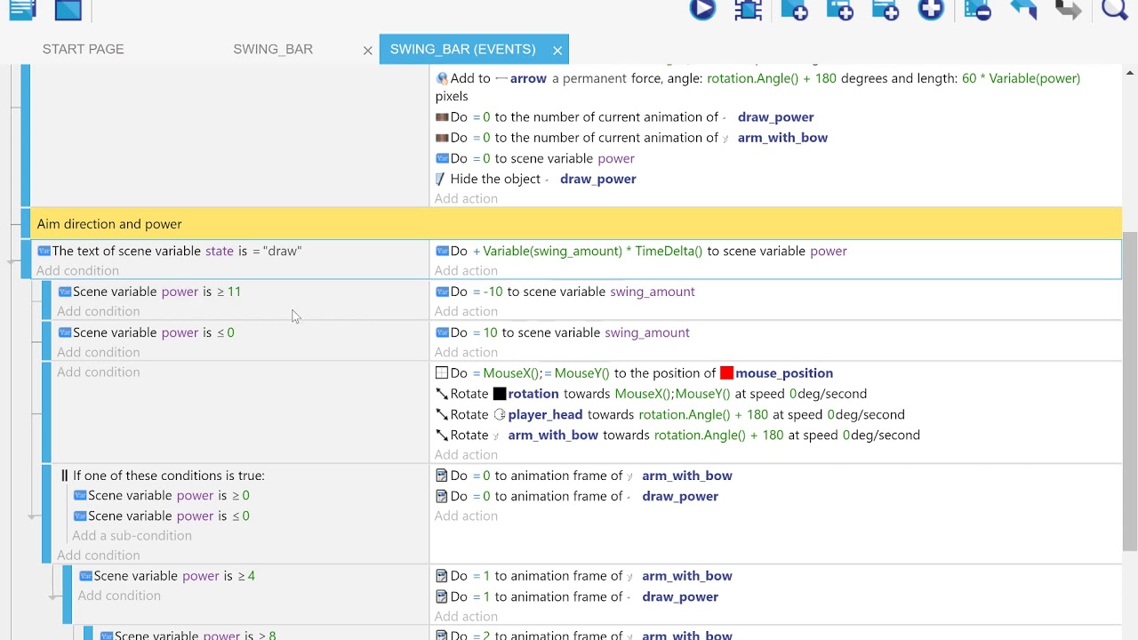 Swing Bar Walkthrough | GDevelop 5