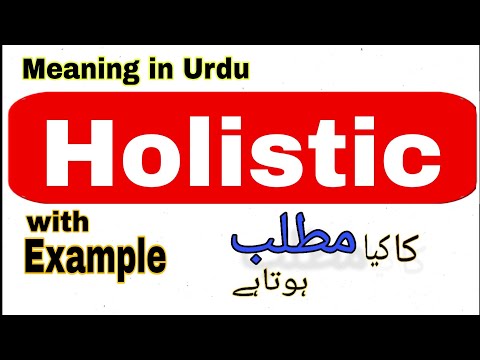 Holistic meaning in Urdu/Hindi | Holistic ka matlab Kya hota hai |What is the meaning of Holistic