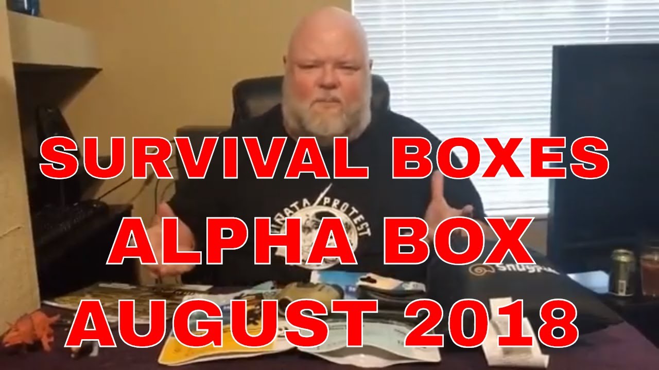 SURVIVAL BOXES ALPHA BOX AUGUST 2018