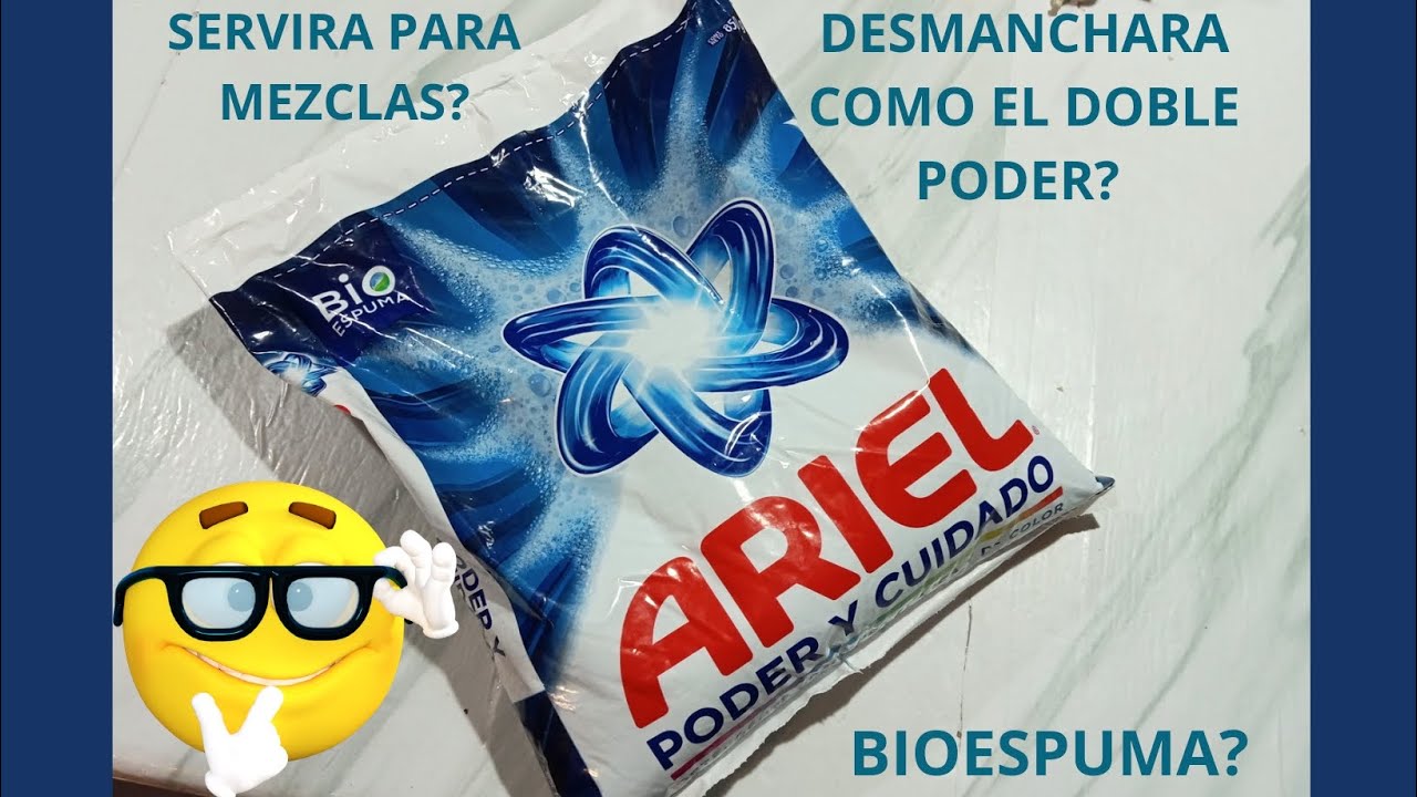 Ariel Poder y Cuidado (Bio-espuma)Rutina de lavado para ver si sustituye al doble poder 🤔