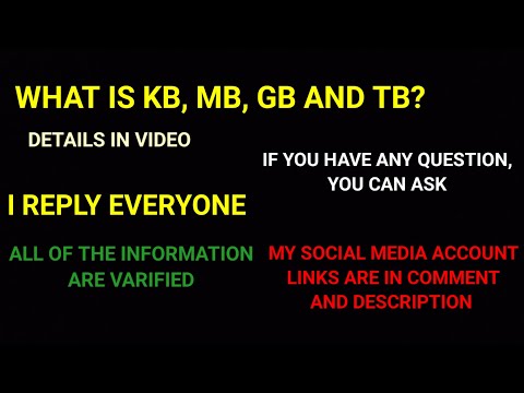 What is KB, MB, GB AND TB in Bangla #zafarkhantech #internet #youtubevideo