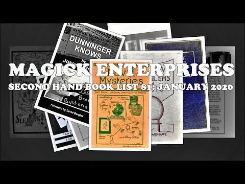 A Plethora of Prestdigitatory Literature | Magick Words