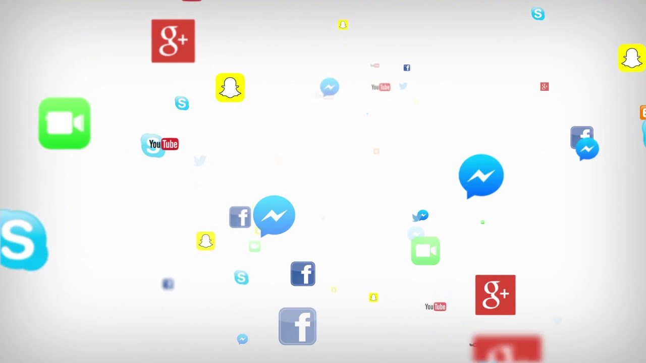 social media icons floating version 3