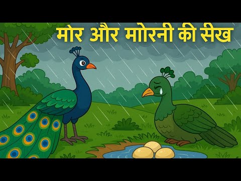 Lessons of the peacock and the peahen. Hindi stories ( created by Rohan vikani)