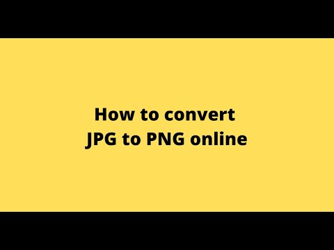 How to convert JPG to PNG online