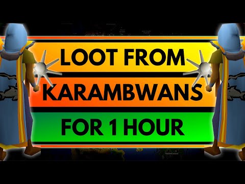 OSRS - Loot From Fishing Karambwans For 1 Hour - ( AT 74 FISHING )