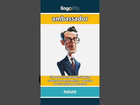 🇬🇧 Ambassador Meaning : Flash Card : Learn English Vocabulary
