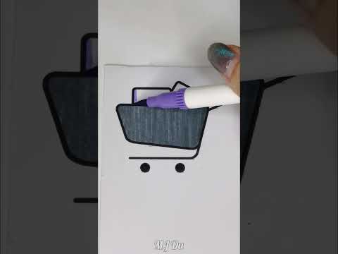 Grocery Cart 2 #oddlysatisfying #coloring #satisfying #relaxing
