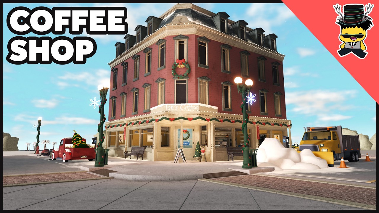 I created a Winter Coffee Shop