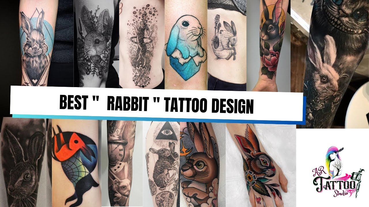 🐇✨ Best Rabbit Tattoo Designs | Unique, Cute & Meaningful Bunny Tattoo Ideas ✨🐇