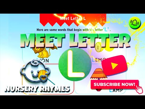 Letter L | Learn Words That Begin with 'L' | Baby Fun & Learning | English Nursery Rhymes