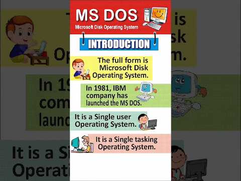 What is MS DOS in computer #computer #msdos @tkcomputerclass
