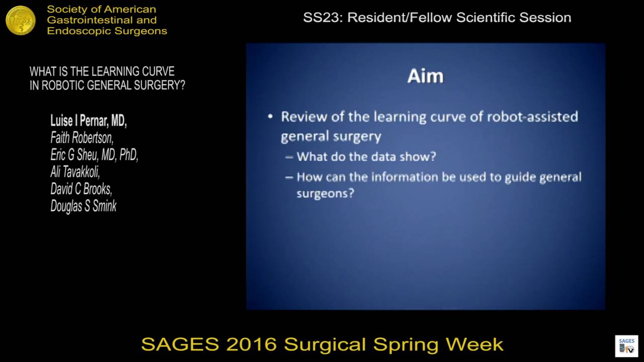 What Is the Learning Curve in Robotic General Surgery?