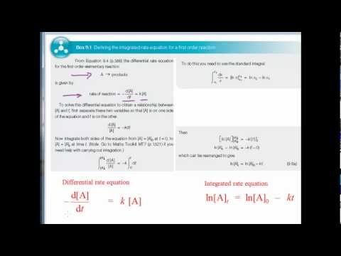 Differential and integrated rate equations