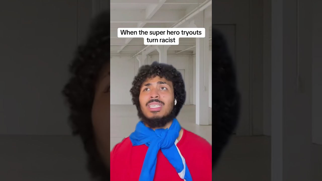 When the super hero tryouts turn racist. #dank #darkhumor #fyp #comedy #shorts