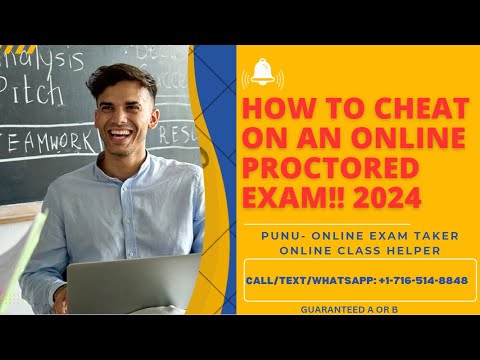 HOW TO CHEAT ON AN ONLINE PROCTORED EXAM!! 2024