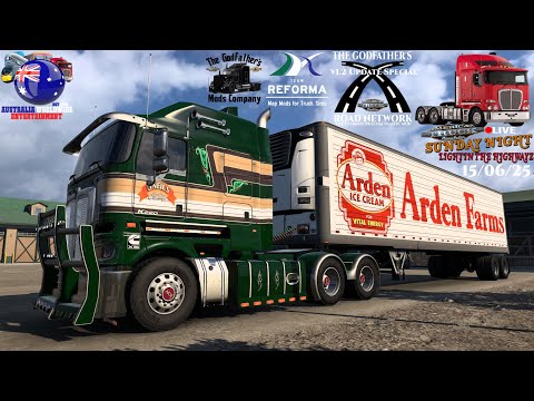 Sunday Night Lightin The Highwayz LIVE 🔴 The Godfather's ATS Road Network v1.2 Special 15/6/25 #ats
