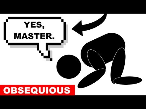 Learn English Words - OBSEQUIOUS - Meaning, Vocabulary Lesson with Pictures and Examples