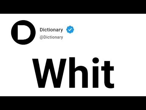 Whit Meaning In English